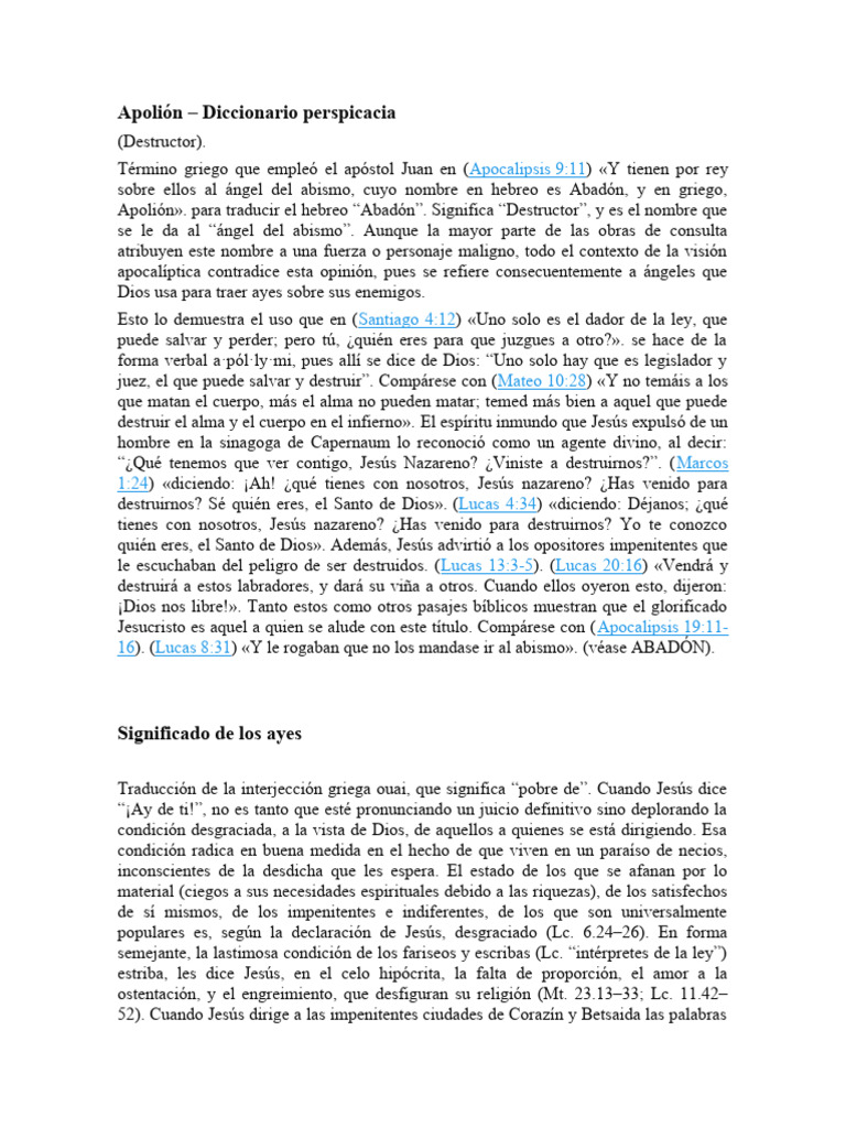 Apolion y Los Ayes | PDF | Jesús | Creencia religiosa y doctrina
