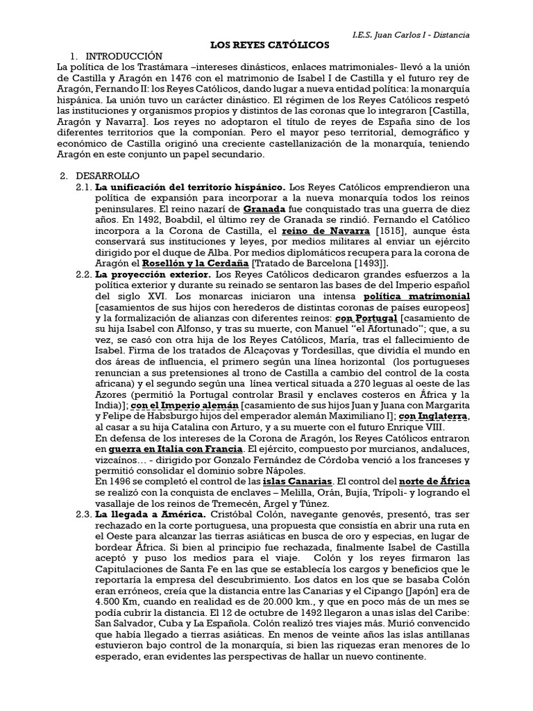 Los Reyes Católicos | PDF | Imperio español | España