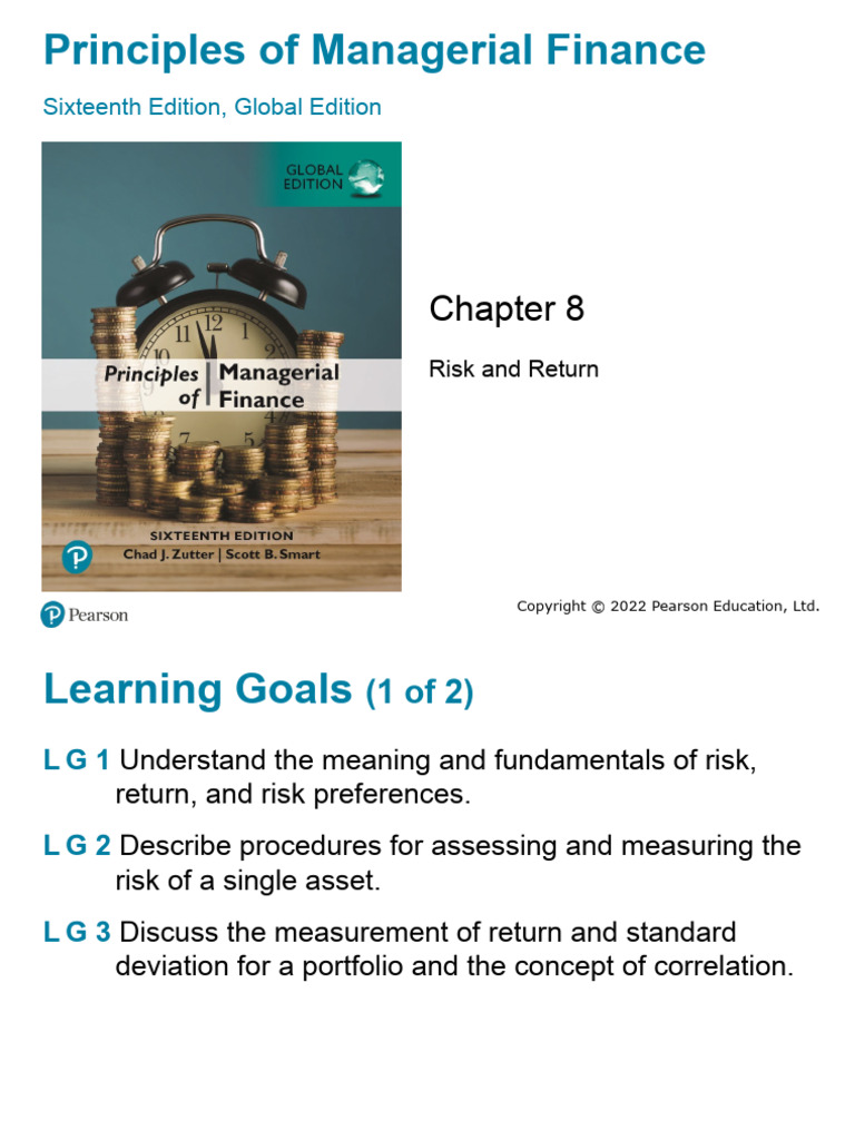 08 Zutter Smart PMF 16e ch08 | PDF | Capital Asset Pricing Model | Beta ...