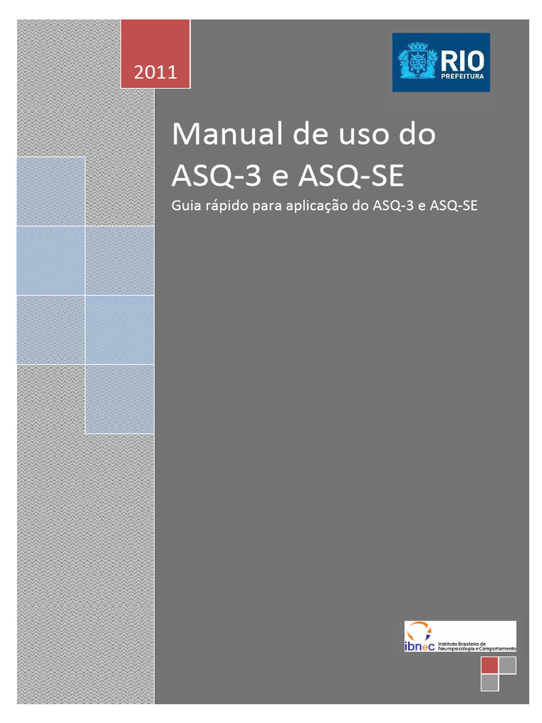 Manual ASQ 3 SE 2011 | PDF | Pré-escola | Pedagogia