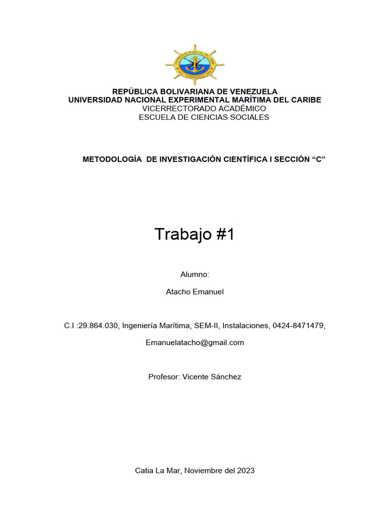 Atacho Metodo | PDF | Citación | Comunicación escrita