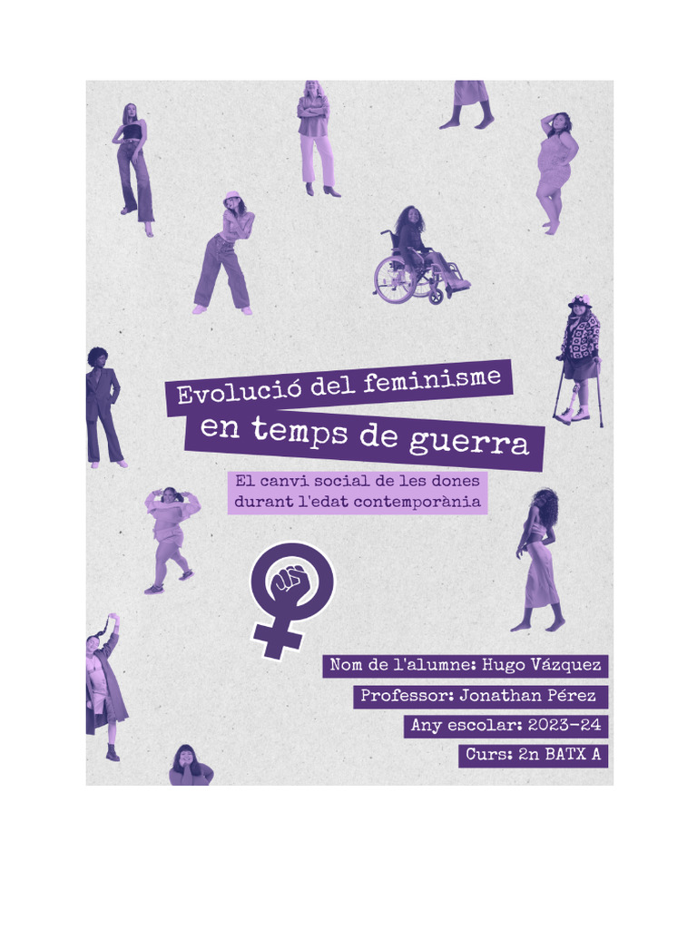 Vazquez - Hugo - TR - L'evolució Del Feminisme en Temps de Guerra | PDF ...