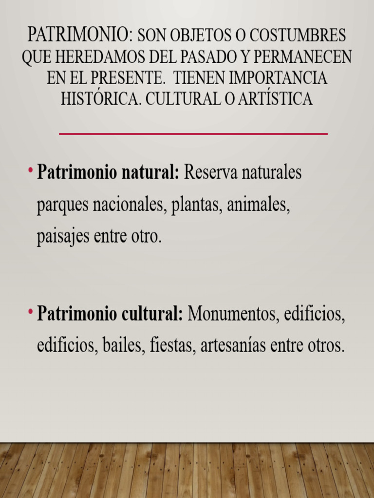 Patrimonio Cultural (2) HISTORIA | PDF | Patrimonio cultural | Bienes (Ley)