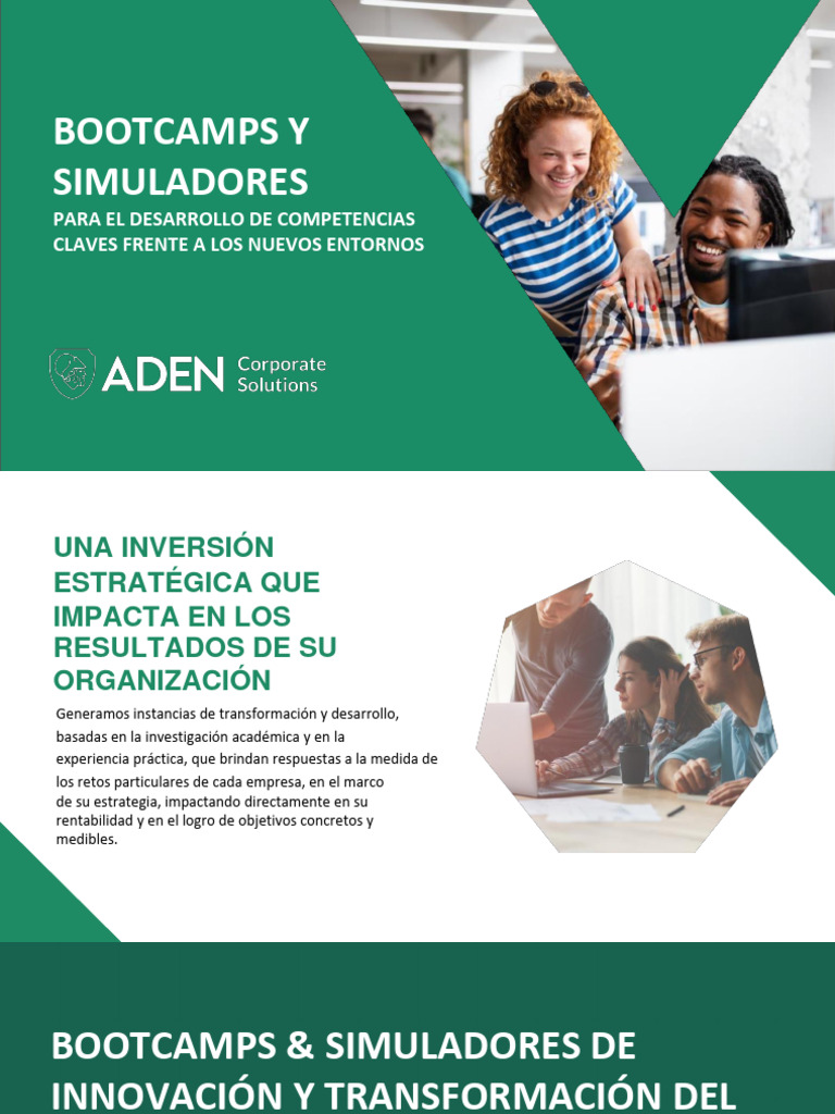 Bootcamps Simuladores Aden Corporate Solutions | PDF | Scrum (desarrollo de software) | El ...