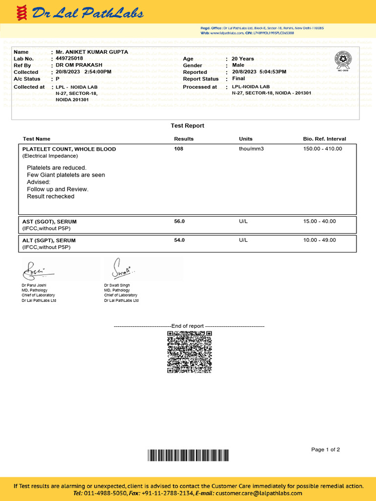 SL Report | PDF | Medical Diagnosis | Physician