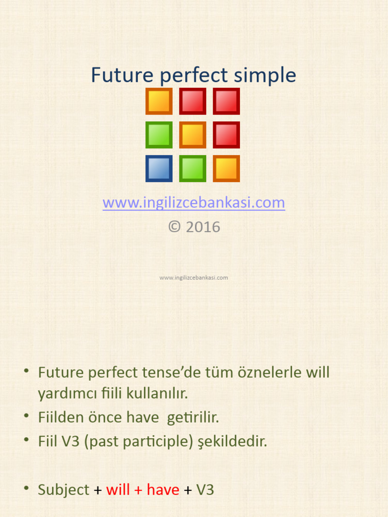 Future Perfect Simple | PDF | Linguistics | Linguistic Morphology