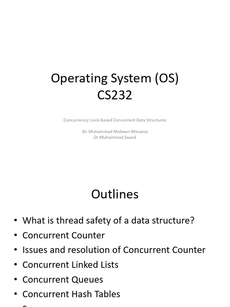 Lock | PDF | Thread (Computing) | Operating System Technology