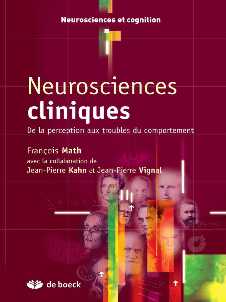 Neurosciences Cliniques. de La Perception Aux Troubles Du Comportement ...