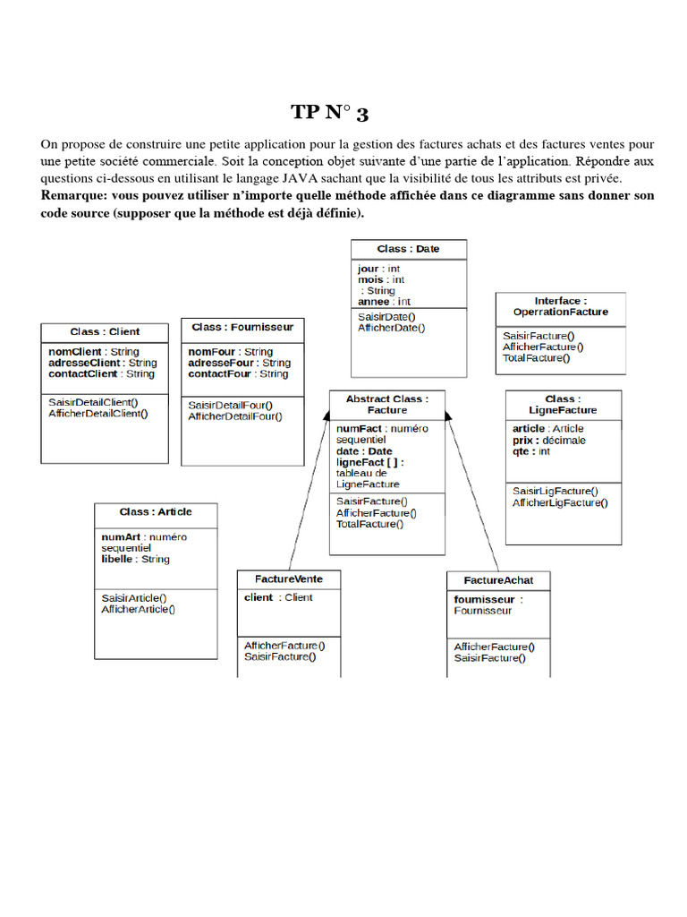 TP3 | PDF | Classe (informatique) | Génie logiciel