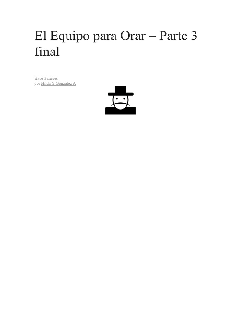El Equipo para Orar 3 | PDF | Oración | Cristo (título)