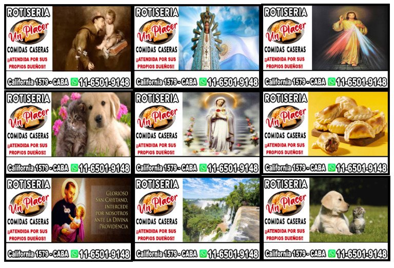 Apliques Grandes Rotiseria Un Placer | PDF