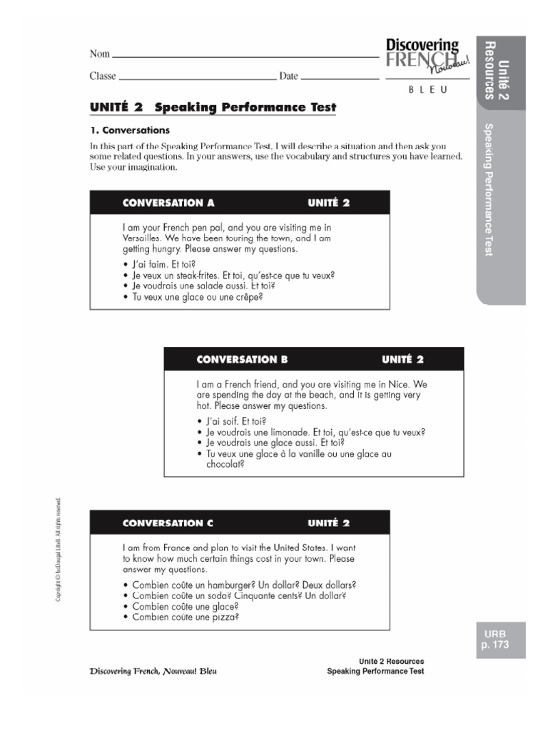 Conversation Question Reponses | PDF
