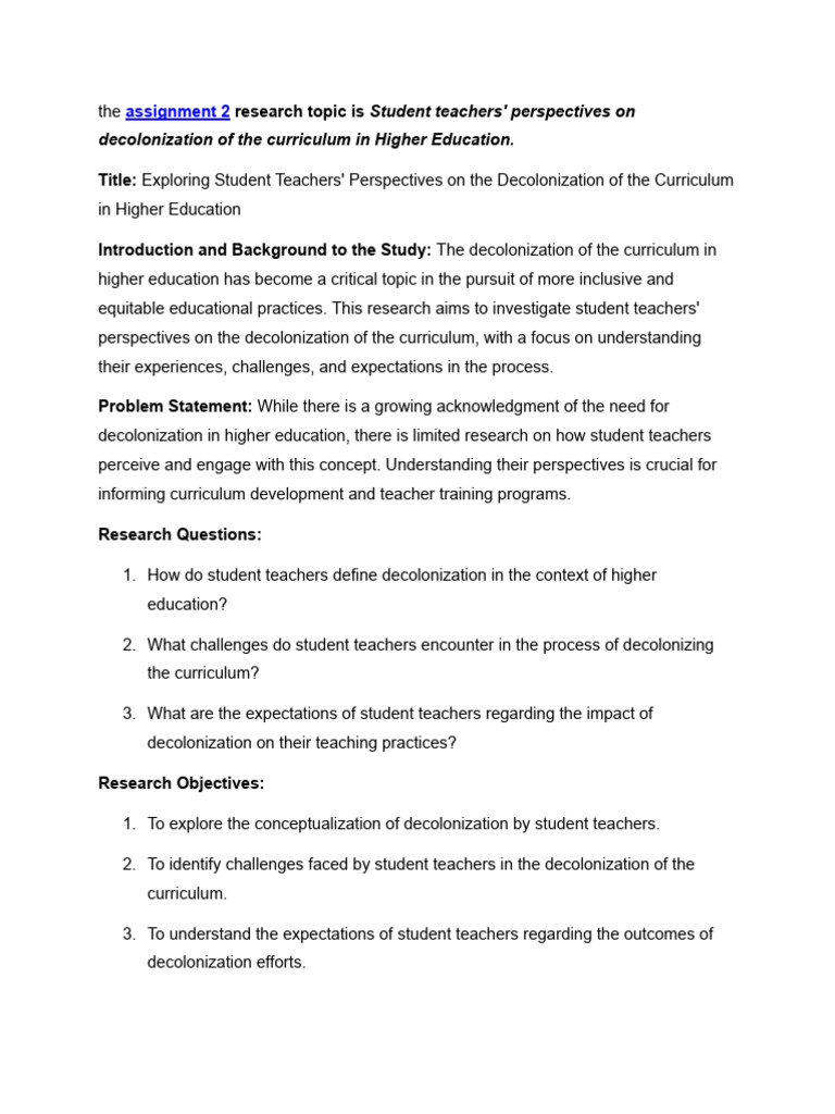 RES Research Topic | PDF | Teachers | Teacher Education
