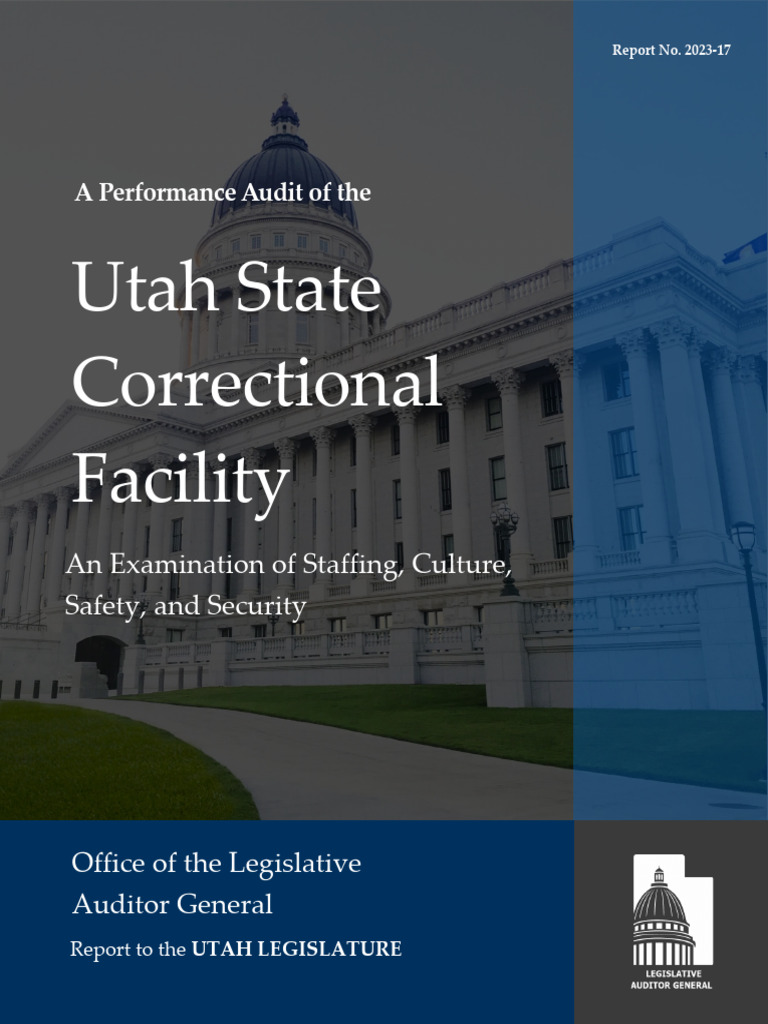 A Performance Audit of The Utah State Correctional Facility: An ...