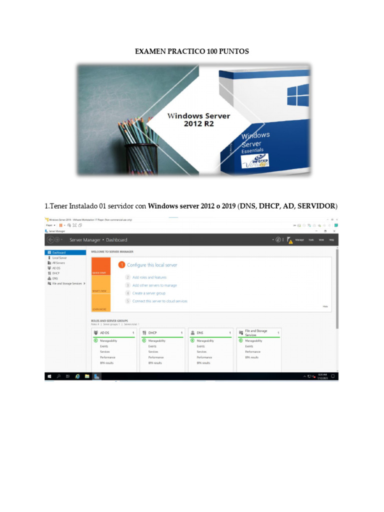 EXAMEN PRACTICO Windows SERVER | PDF