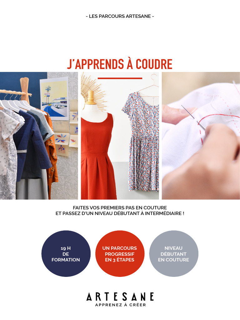 Formation Couture Débutant en 3 Étapes | PDF | Couture | Broderie