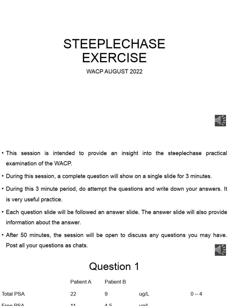 Virtual Steeplechase Exercise Augst 2022 Wacp - Mak | PDF | Blood Plasma | Glycated Hemoglobin