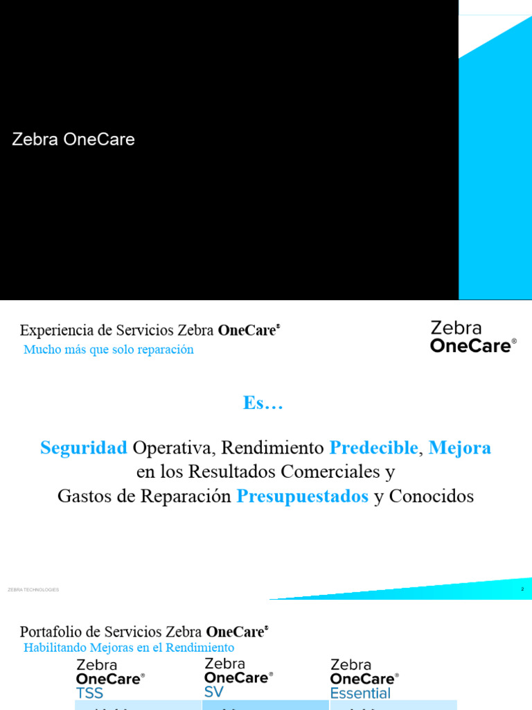 Zebra Onecare | PDF | Soporte técnico | Software