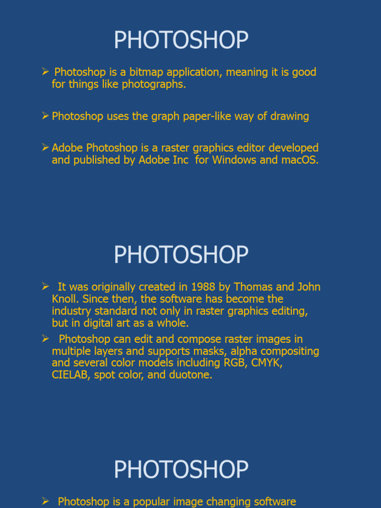 Introduction To Photoshop | PDF
