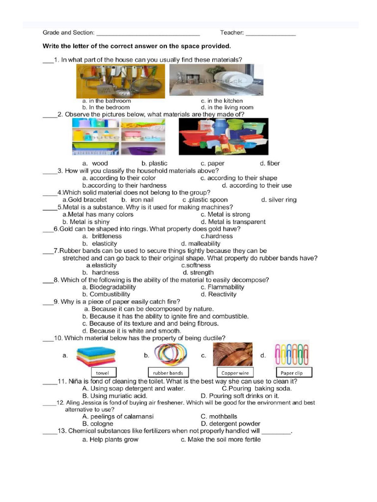 Science 1 ST Per | PDF