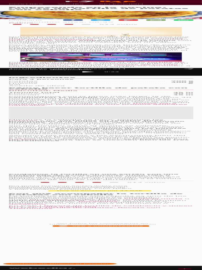 Empezando en La Cocina Receta de Tortilla de Patatas Con Cebolla | PDF | Cocina | Alimentos
