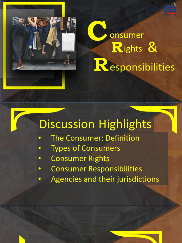 Consumer Rights and Responsibilities | PDF | Consumer Protection ...
