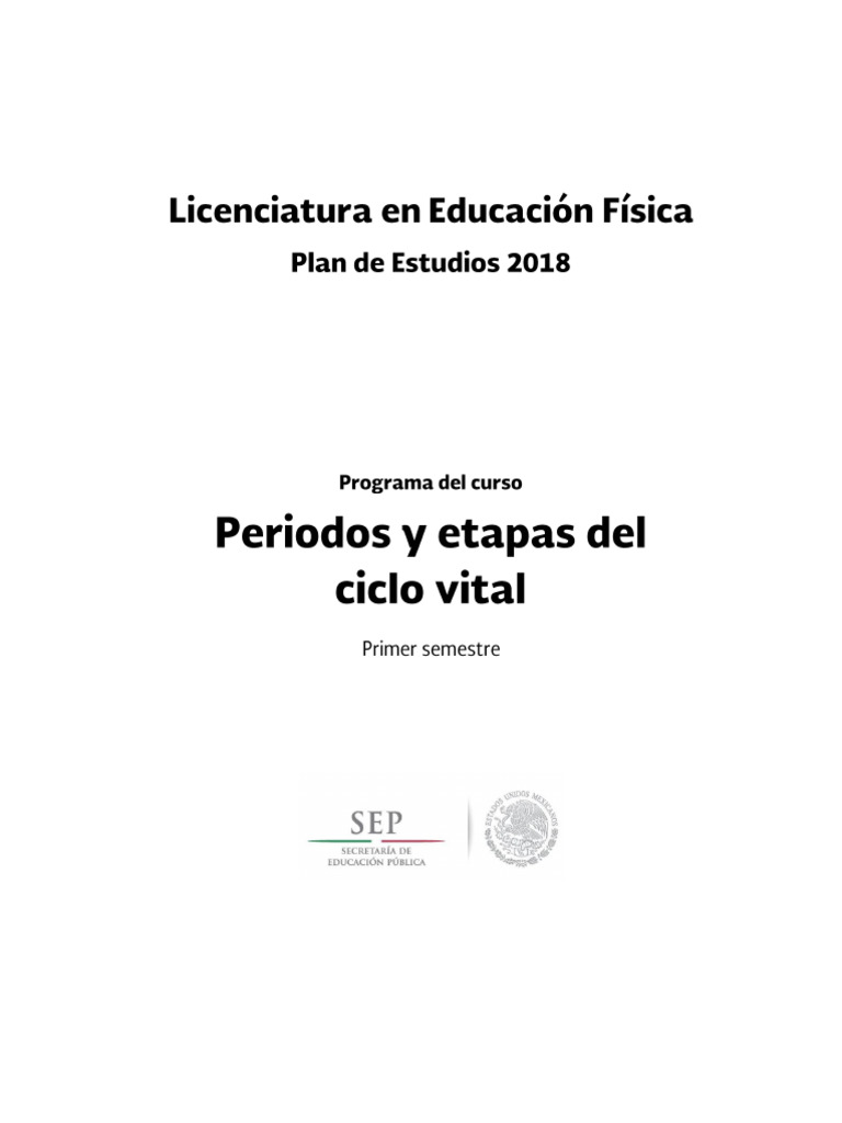 Periodos y Etapas Del Ciclo Vital | PDF Periodos y Etapas Del Ciclo Vital | PDF