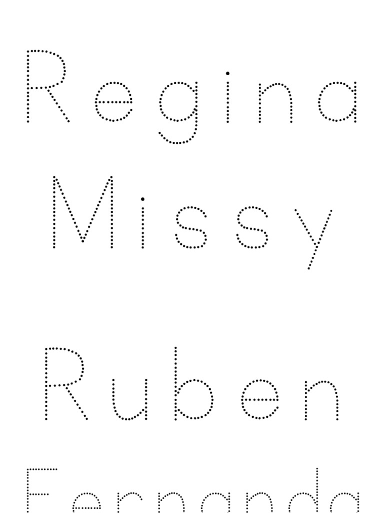 Nombre Punteado | PDF