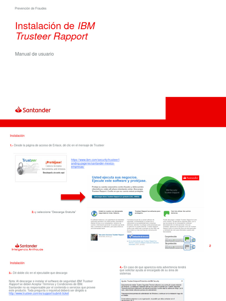 Guía de Instalación de Trusteer Rapport | PDF | Red mundial | Internet ...