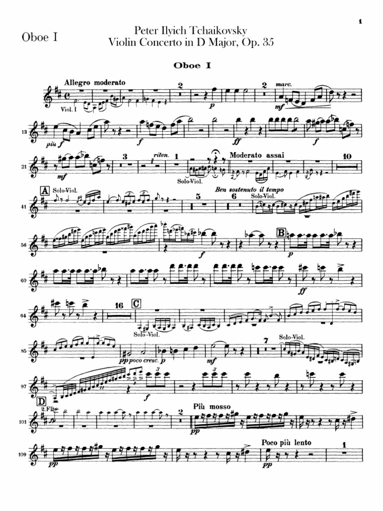 IMSLP41341 PMLP03312 Tchaikovsky Op35.Oboe | PDF