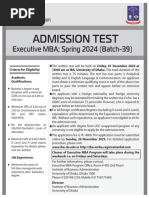 Question Pattern of IBA Admission Test - PDF Version 1 | PDF