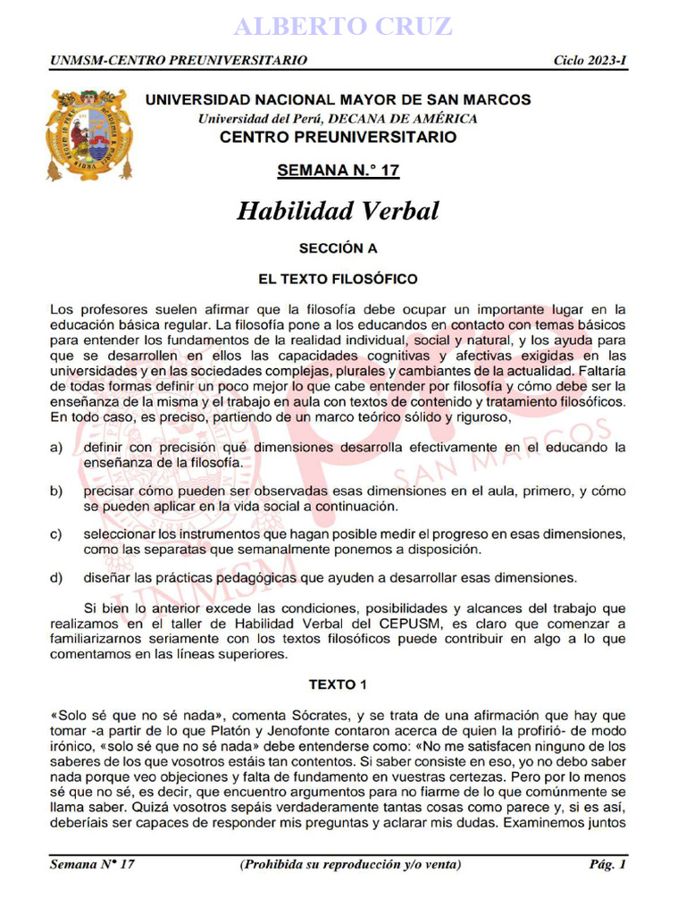 Alberto Cruz Overview | PDF