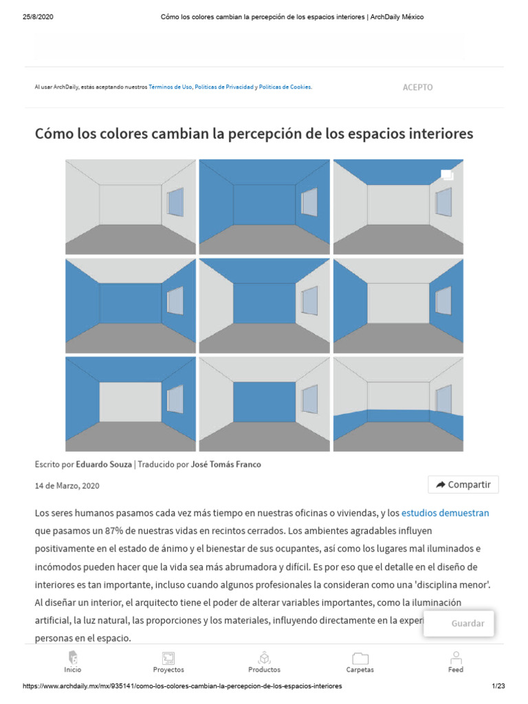 Cómo los colores cambian la percepción de los espacios interiores ...
