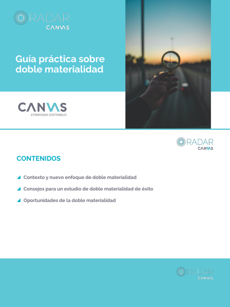 RADAR_CANVAS_Guia_doble_materialidad_2023_ | PDF | Business ...