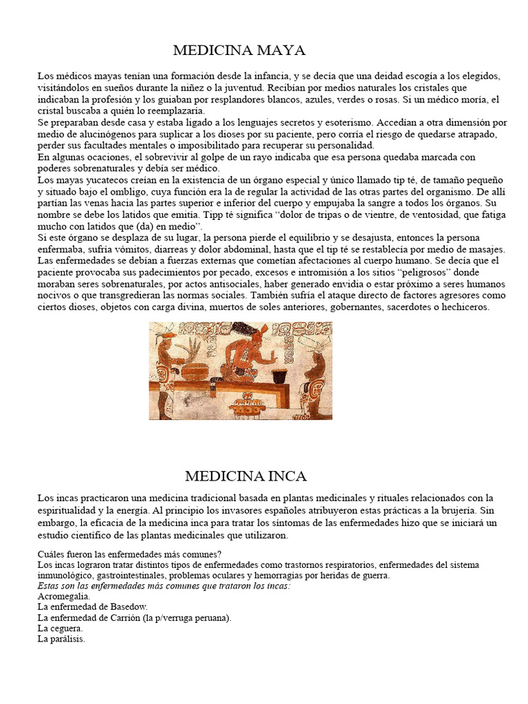 Medicina Precolombinas | PDF | Imperio Inca | Medicina