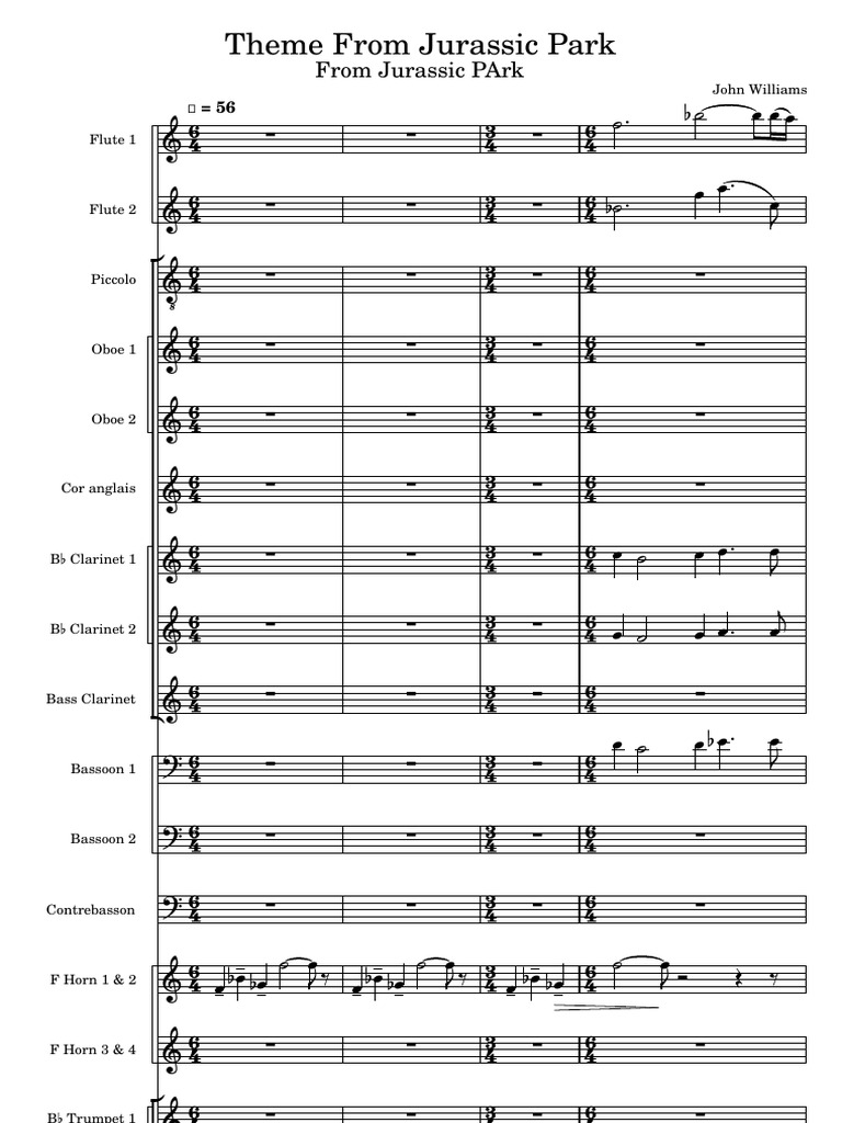 Theme From Jurassic Park | PDF