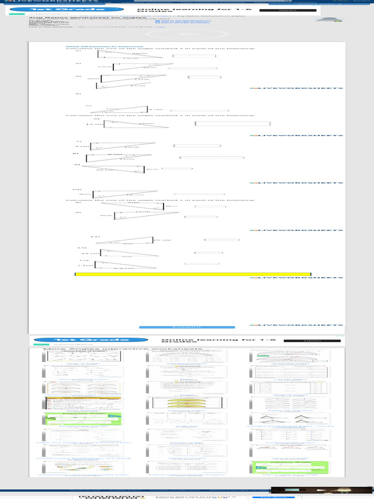 Trig Ratios Worksheet on Angles Worksheet | PDF | Triangle | Worksheet