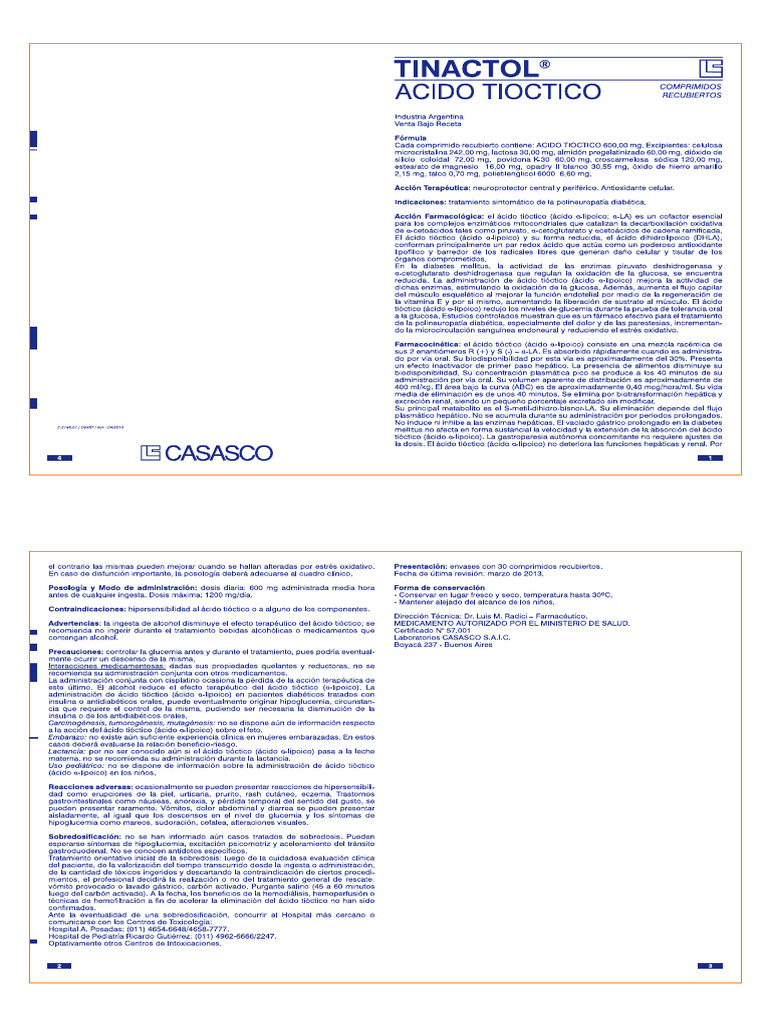 Instruccion Tinactol Compressed | PDF