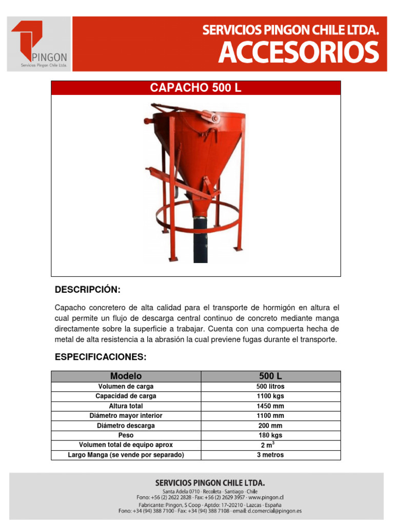 Capacho 500 L | PDF