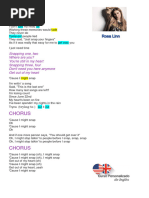 Snap Lyrics by Rosa Linn | PDF
