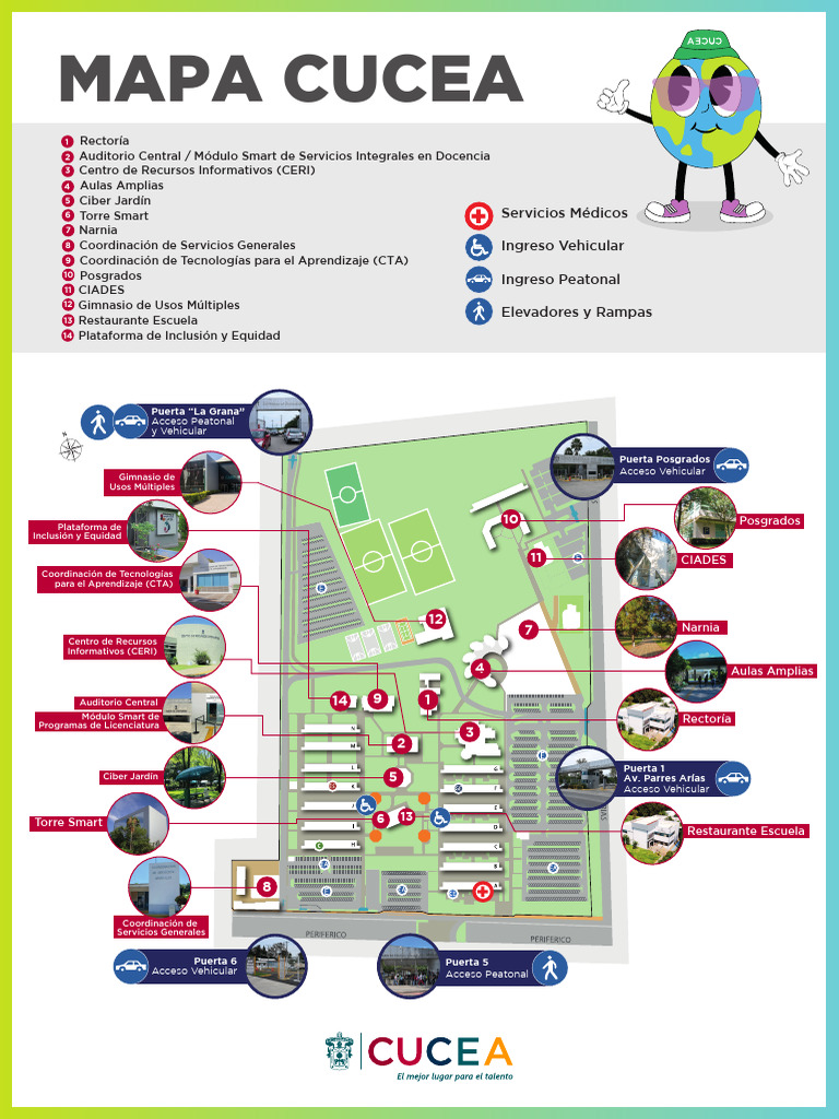 Mapa de Instalaciones del CUCEA | PDF | Aprendizaje | Enseñando