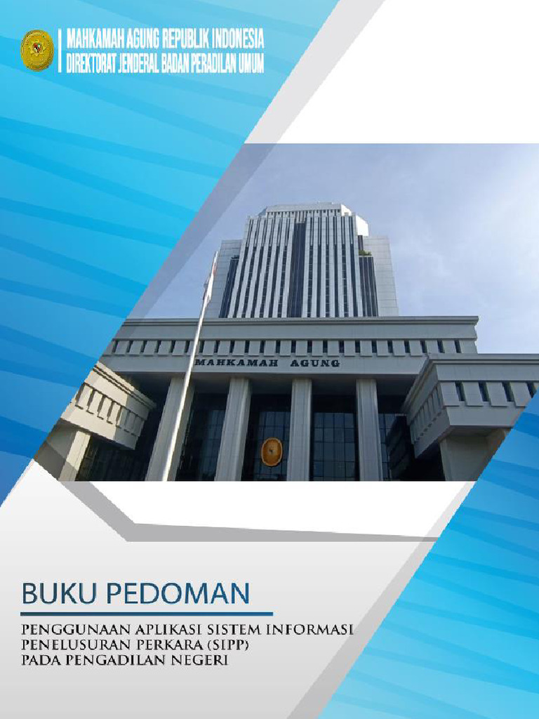 BUKU - Pedoman Penggunaan Aplikasi SIPP PN | PDF