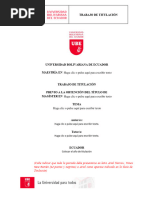 Hoja de Presentacion Word para Trabajos o Informes | PDF