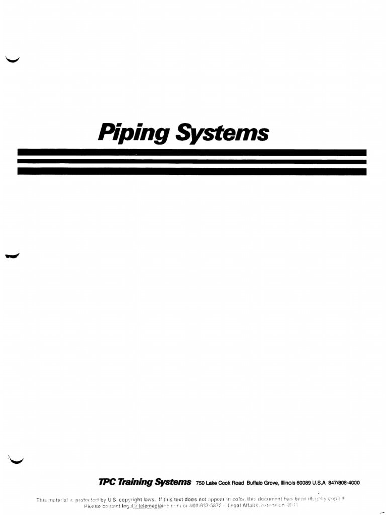 306 Piping Systems | PDF | Pipe (Fluid Conveyance) | Valve