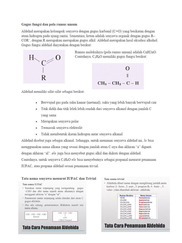 Gugus Fungsi Dan Pola Rumus Umum | PDF