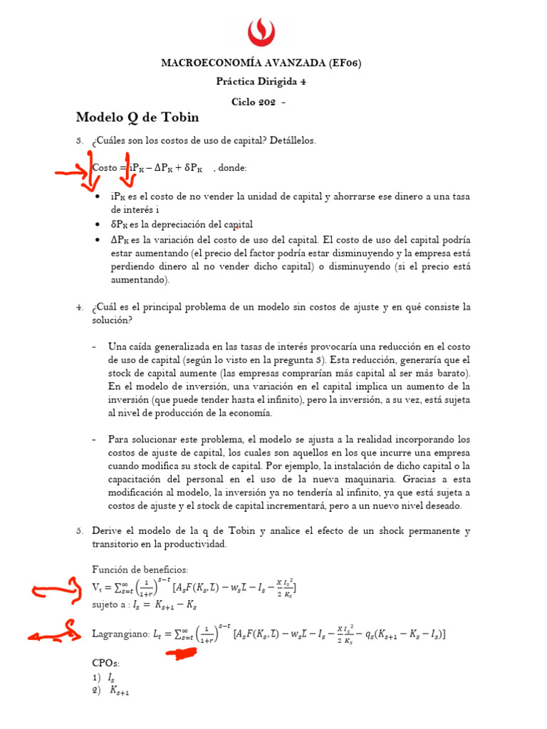 PD4 2023-01-Solucionario | PDF | Capital (economía) | Inversiones