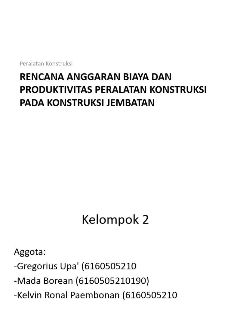 Rab Dan Produktivitas PK Kelompok 2 | PDF