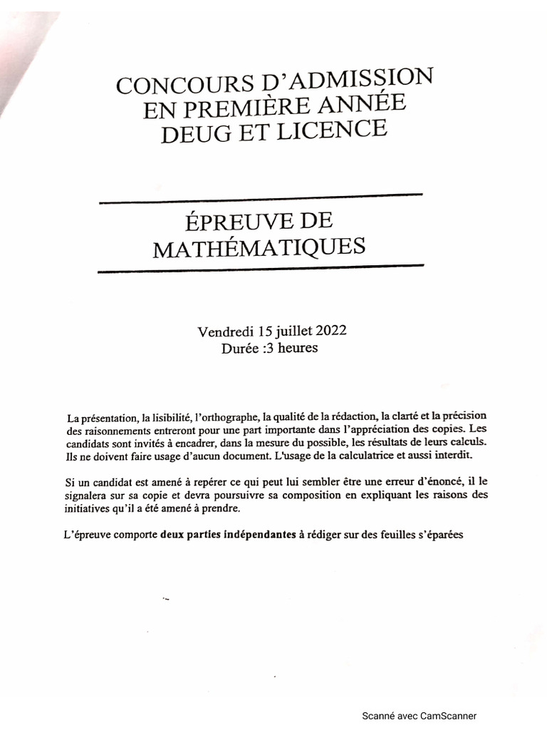 EMI 2022 Maths | PDF