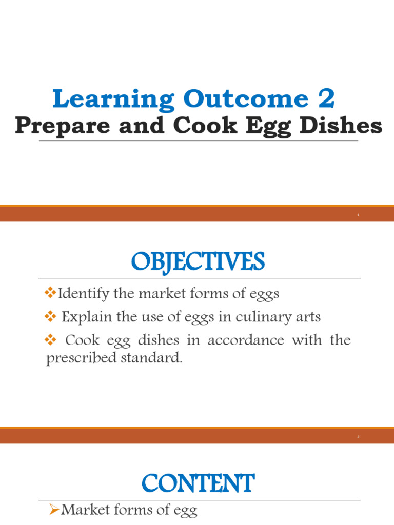 Cooking Techniques for Egg Dishes | PDF | Egg As Food | Cooking