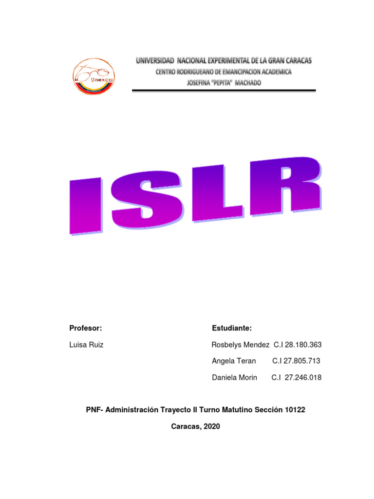 ISLR | PDF | Impuestos | Impuesto sobre la renta